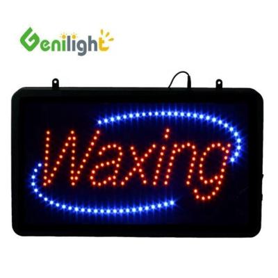 China 22*13 polegadas DC12V Genilight Indoor WAXING Animação LED sinal para a publicidade de tensão segura à venda