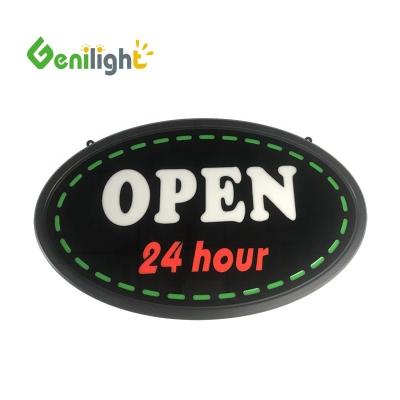 China Animation Display Function High Lighted Custom LED Open with Hour Neon Sign for sale