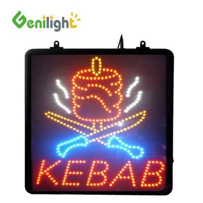 China Genilight Indoor 22*13inch DC12V Kebab Led Open Light Sign com Design Super Popular à venda