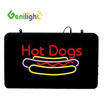 Cina Stile Deco Custom LED Gelato Torte Segno Neon con Display Acrilico Front Board in vendita