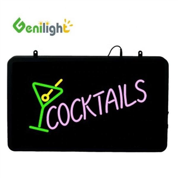 Quality LED Neon Light Sign for Bars and Pubs Cold Beer Sold Here Power Supply Adaptor for sale
