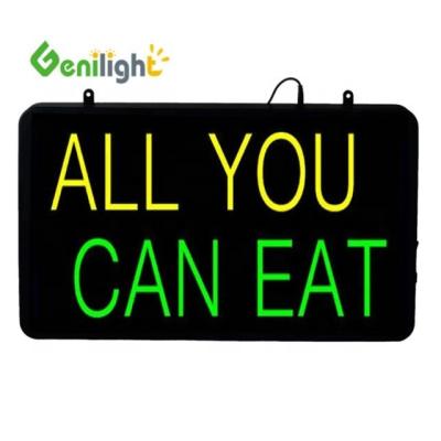 China CE RoHS Indoor 56*33cm Genilight No Vacancy Flash LED Open Sign Programmable LED Sign for sale