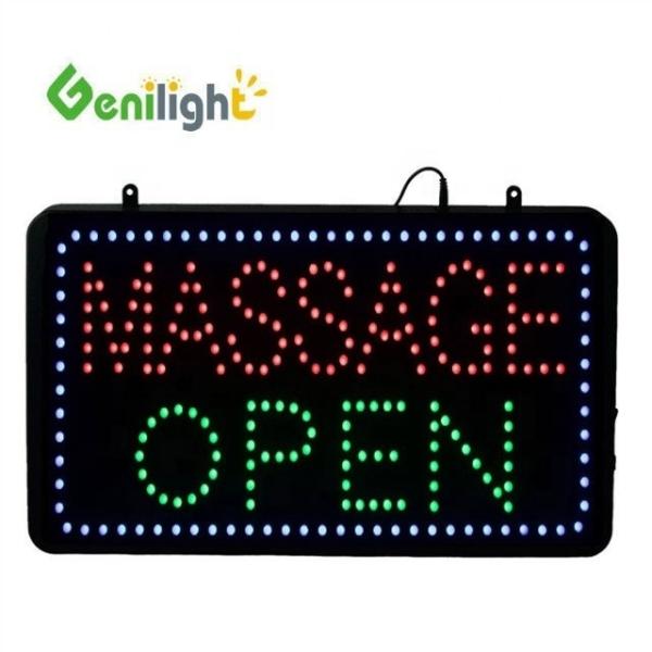 Quality CE RoHS Indoor 56*33cm Genilight No Vacancy Flash LED Open Sign Programmable LED for sale