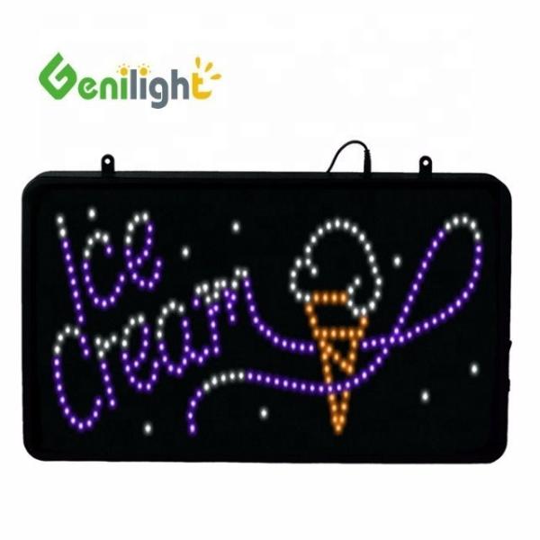 Quality Customized Neon Light Sign for Popular Colorful Letter Ice Cream Attractive for sale