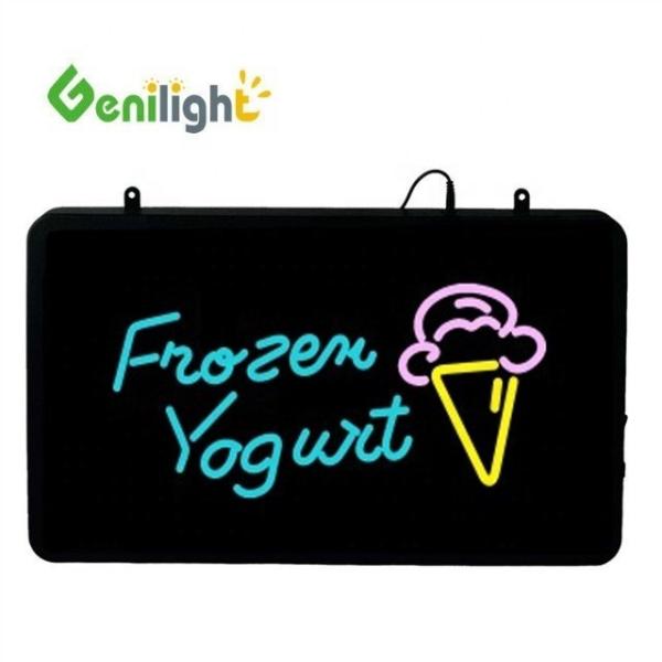 Quality Genilight 22*13inch High Brightness Professional Ice Cream Neon Sign Pixel Pitch for sale