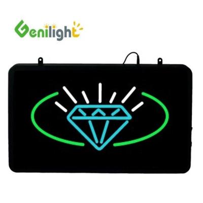 Cina Genilight Indoor 56*33cm Segnali a LED per il negozio luminosità e gioielli in diverse modalità in vendita