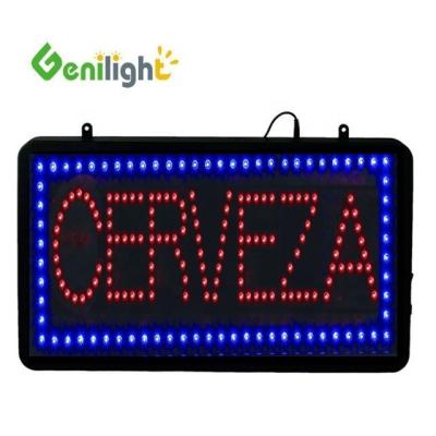 China Indoor Super Brightness Custom LED CERVEZA Open Display para BEER BAR da Genilight à venda