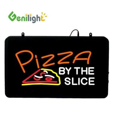 China Contrast Ratio Amazing Led Battery Display Pizza Sign For Business Shop for sale