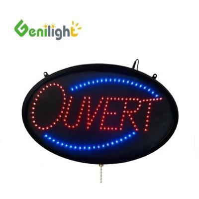 Cina Alta luminosità lampeggio pubblicitario aperto negozio segnali aperti a LED angolo di visione H / V incluso in vendita