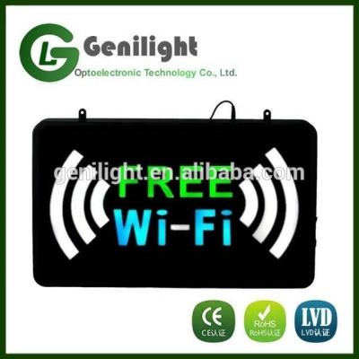 Cina Full Color WIFI HOT SPOT LED Open Sign Progettato con 5mm Superbright LED al miglior prezzo in vendita