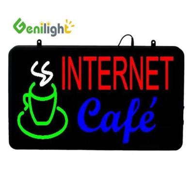 Cina Funzione di visualizzazione di animazione DC 12V Indoor LED Cafe Neon Sign with ABS Open-Mold Outframe in vendita