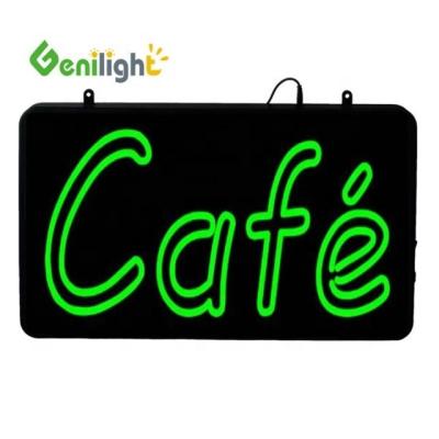 Cina Funzione di visualizzazione di animazione DC 12V Indoor LED Cafe Neon Sign with ABS Open-Mold Outframe in vendita