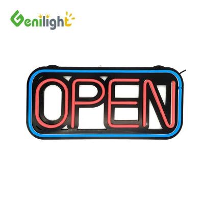 China Rectangle LED Neon Silicone Open LED Sign CE Power Supply 48*25cm Easy Fashional for sale