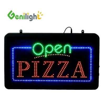 China ABS Open-Mold LED Pizza Sign for Indoor Genilight 22 * 13 polegadas DC12V CE e RoHS Certificado à venda