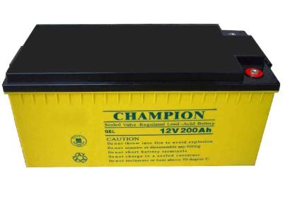 China China Champion Solar GEL Battery 12V200AH NP200-12-G Sealed Lead Acid Solar Battery, Deep Cycle Solar Battery for sale