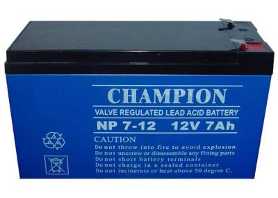 China China Champion UPS Battery 12V 7Ah NP7-12 Lead Acid AGM Battery VRLA Battery, SLA Battery for sale