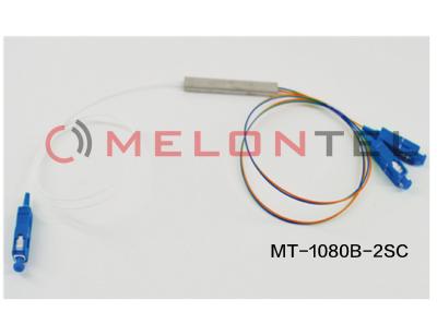 China FTTH Optical Fiber Splitter 1x2 SC UPC Mini Low Additional Loss for sale