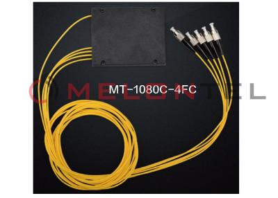 China Multicolor Fiber Optic Terminal Box PLC Splitter 1x8 Plastic Packaging for sale