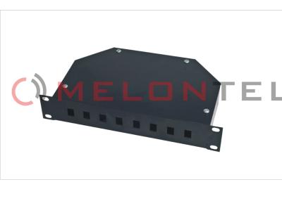 China Lightweight 10 Inch Fiber Optic Patch Panel 8 Port Removable Front Panels Chassis for sale