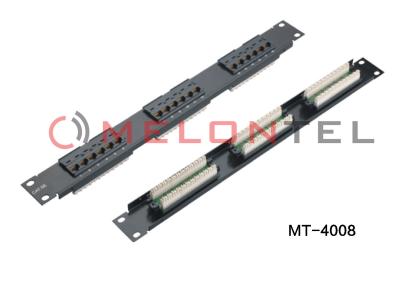 China AMP 18 Port RJ45 Network Patch Panel Rack Mount 1U for LAN Cabling for sale