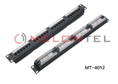 China Melontel Cat6 24 Port RJ45 Patch Panel Wall Mount Network Distribution Panel for sale