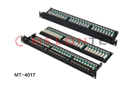 China 8 Port 1U Cat6 Patch Panel Rack Mount 110 RJ45 Ethernet High Density 568B for sale