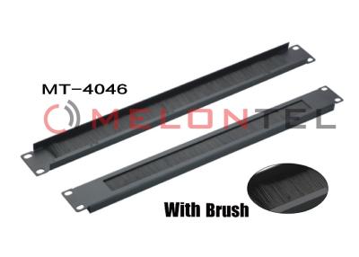 China OEM ODM 1U Network Cable Management Panel SPCC Brush No Metal Ring for sale