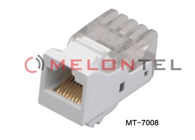 Cina Chiave di volta bianca Jack della rete RJ45 110 del gatto 6 degli sbocchi del supporto della superficie di colore in vendita