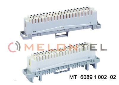 China 10 Pair Krone Terminal Block Connector Phosphor Bronze Silver Plating Telecom for sale