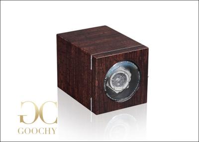 China Brown Module Battery Powered Automatic Watch Winders For Gift Box for sale