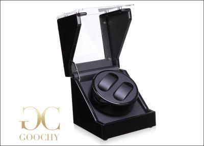 China Black Watch Winder Jewelry Box , Personalized Watch Box For Men for sale