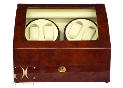China Packaging Box Dual Watch Winder / Battery Operated Watch Winder For Men for sale