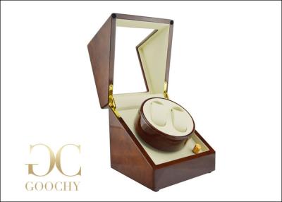 China Mechanical Watch Winder , Automatic Single Watch Winder Yellow Outside for sale