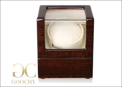 China Cream Inside Automatic Watch Winders / Wooden Watch Winder Box for sale