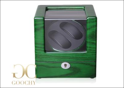 China Wood Green Automatic Watch Winders / Ladies Watch Winder Packaging Box for sale