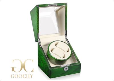 China Green Packaging Box Automatic Watch Winders Unique Tempering Glass for sale