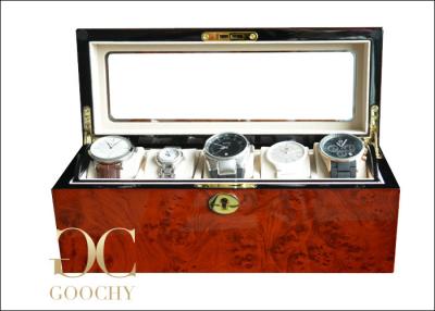 China Glass Top Wooden Watch Display Case For Blancpain Watches Display Boxes Souvenir for sale