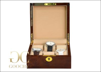 China Decrotive Walnut Wooden Watch Display Case for 6 Roger Dubius Watches for sale