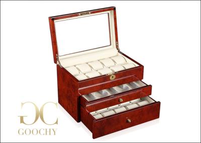 China 25 Watches Wooden Watch Display Case For Men Watches Women Watches for sale