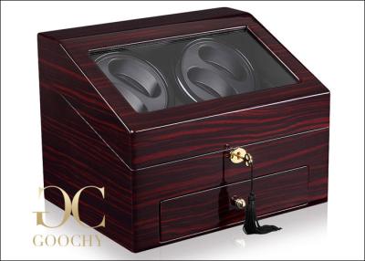 China Rotary Watch Winder Box / Dual Watch Winder Battery Powered for sale