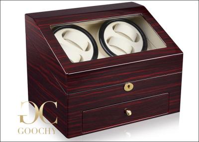 China Battery Operated Watch Winder / Double Watch Winder With Storage for sale