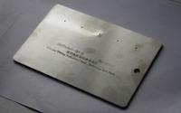 China YM-C Type C Chrome Plating Penetrant Testing Block with 100µm Depth and 0.5µm Crack Width for NDT Sensitivity Evaluation for sale