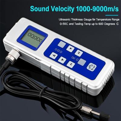 China Ultrasone diktemeter met temperatuurbereik 0-50C, meetbereik 0,75 mm tot 300 mm en testdiepte 120 mm Te koop