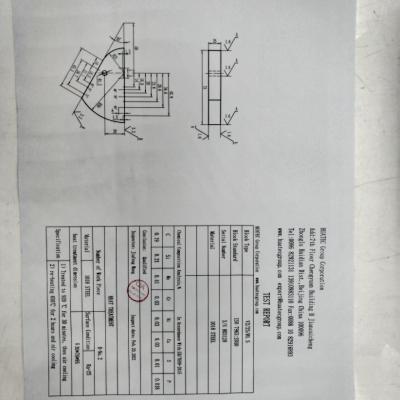 China Duplex Stainless Steel Iiw V1 Calibration Block For Ultrasonic Testing for sale