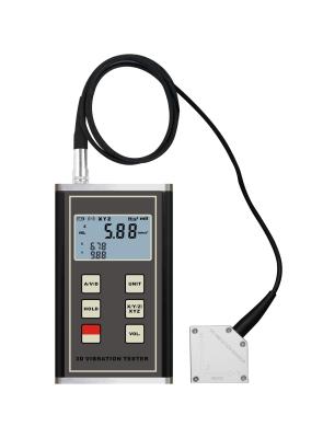 China 3D XYZ Digital Portable Vibration Meter HG-6363 3 Axis Piezoelectric accelerometer for sale