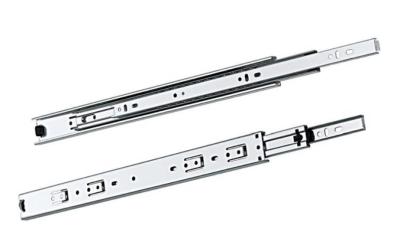 China 3 Fold Steel Soft Close Drawer Slides 38mm Replacement Kitchen Drawer Runners for sale