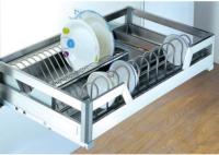 China Endurable Chrome Plated Sliding Baskets For Kitchen Cabinets Space Saving for sale