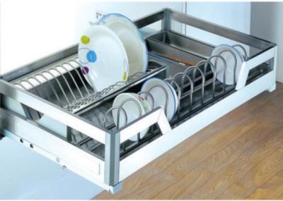 China Endurable Chrome Plated Sliding Baskets For Kitchen Cabinets Space Saving for sale