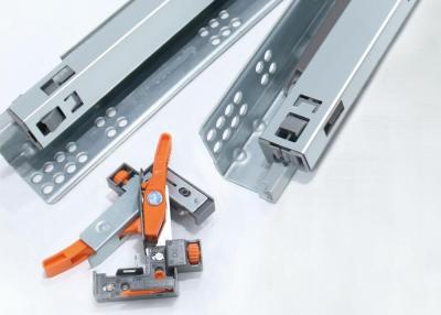 China 3- Fold Soft Closing Full Extension Concealed Undermount Drawer Slides with Locking Device for sale