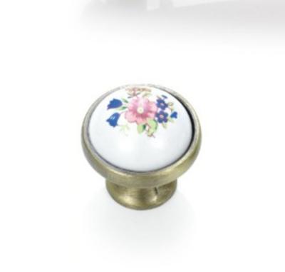 Manijas antiguas de la puerta y del gabinete de la orquídea para el gabinete/el guardarropa del dormitorio